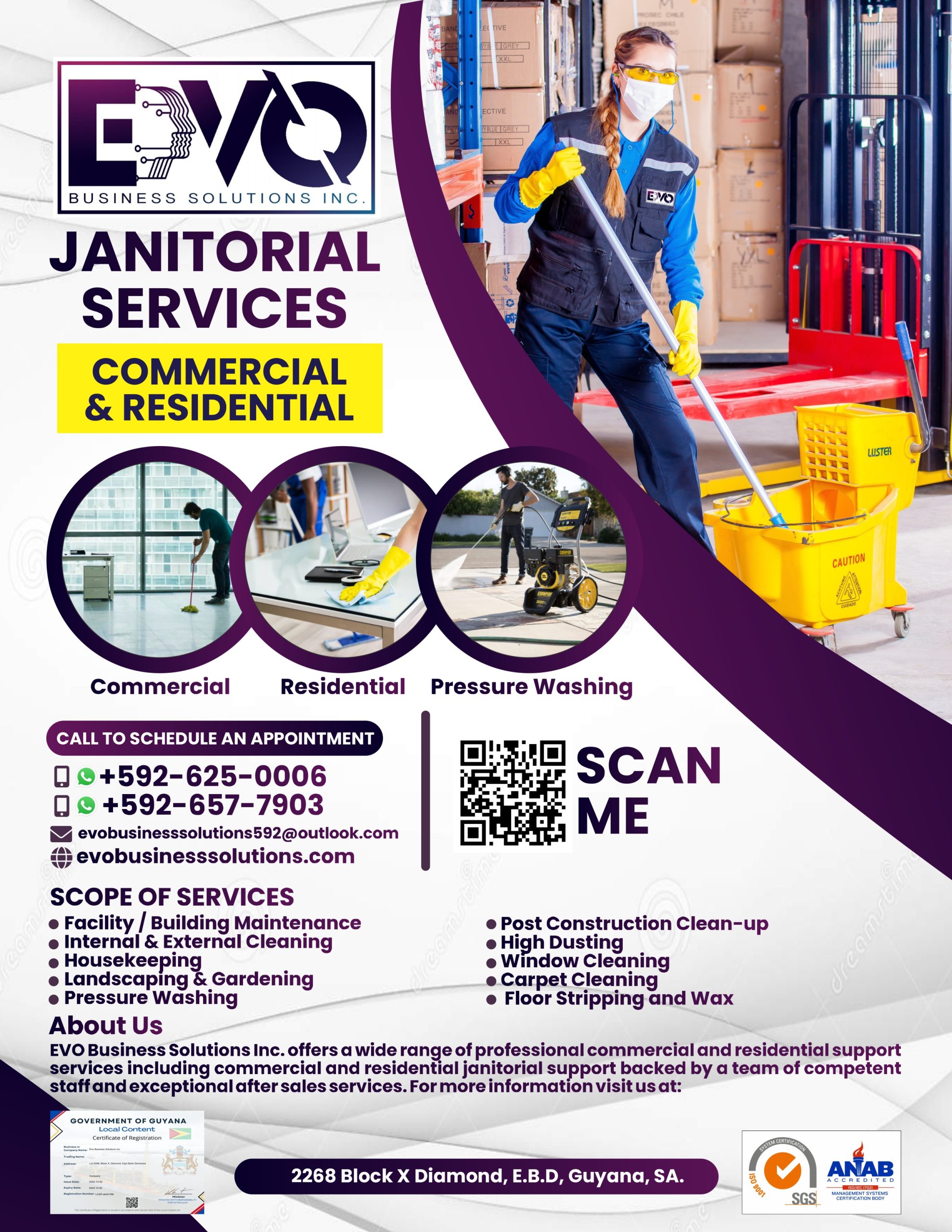 Janitorial – EVO Business Solutions Inc.