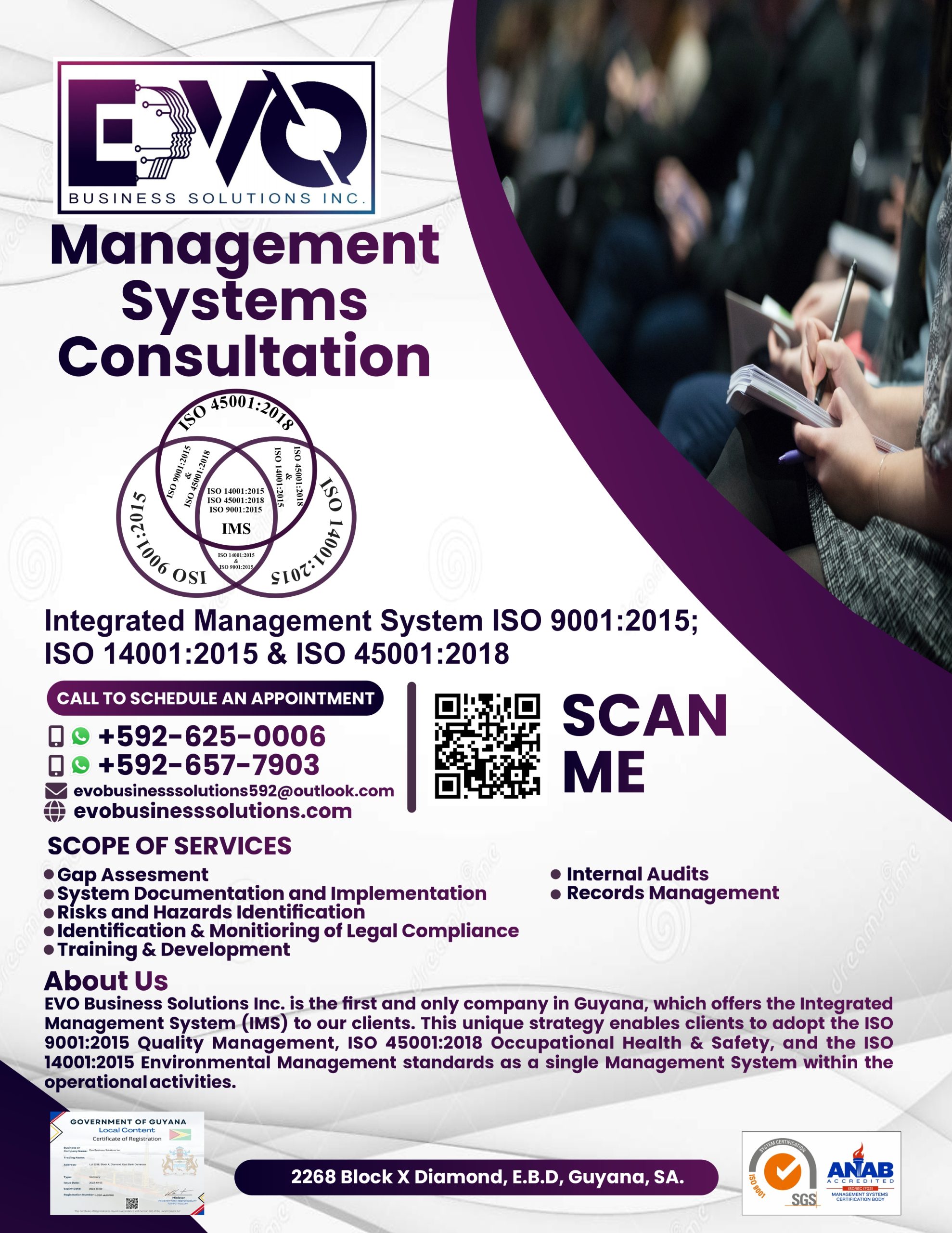 Management Systems Consultation – EVO Business Solutions Inc.