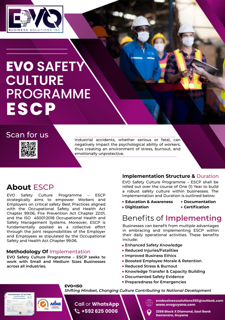 EVO Safety Culture Programme ESCP – EVO Business Solutions Inc.